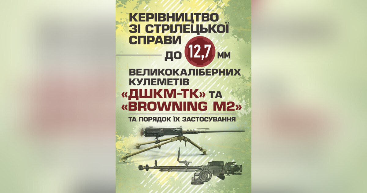 Керівництво зі стрілецької справи до 12,7 мм до великокаліберних ...